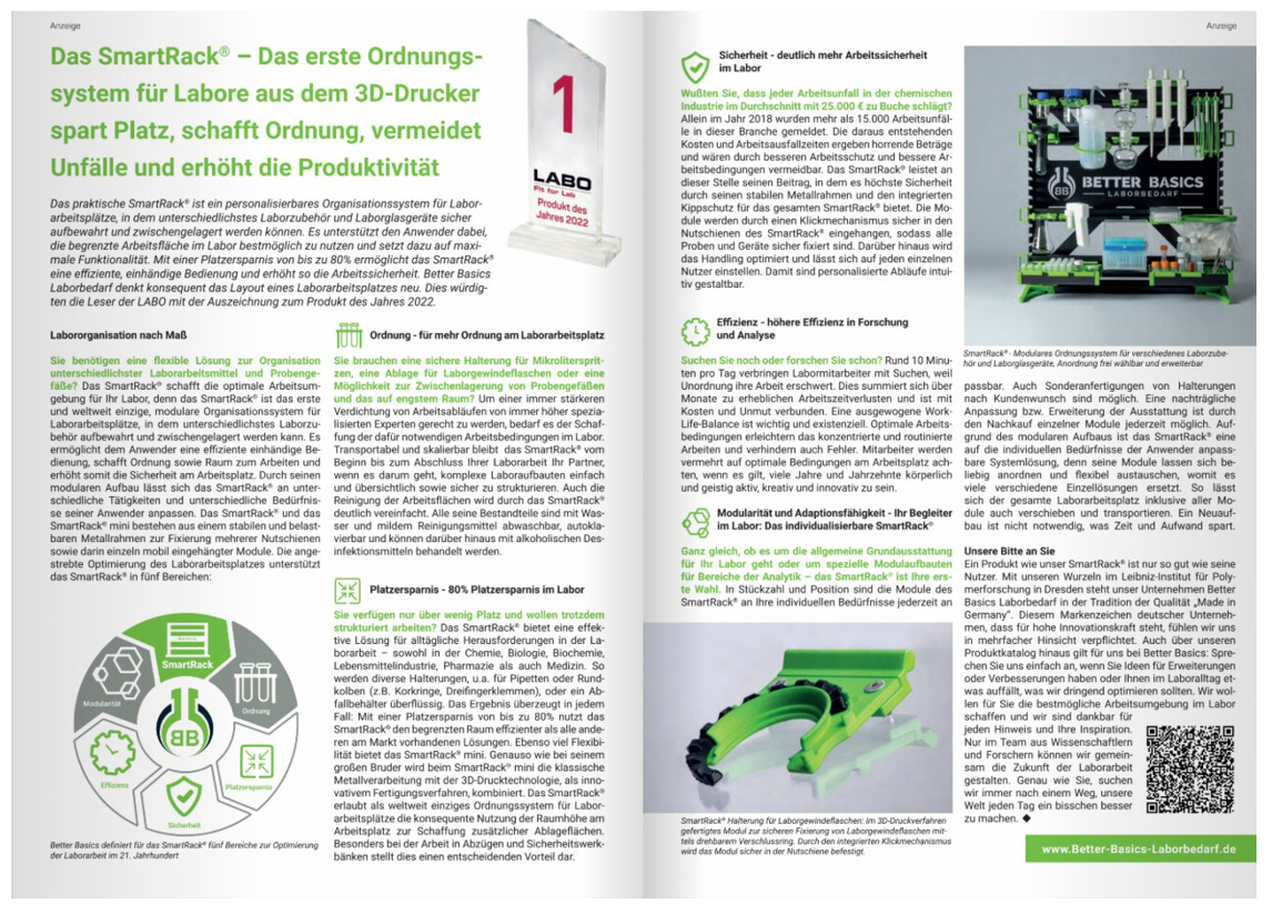 The SmartRack® as a cover model