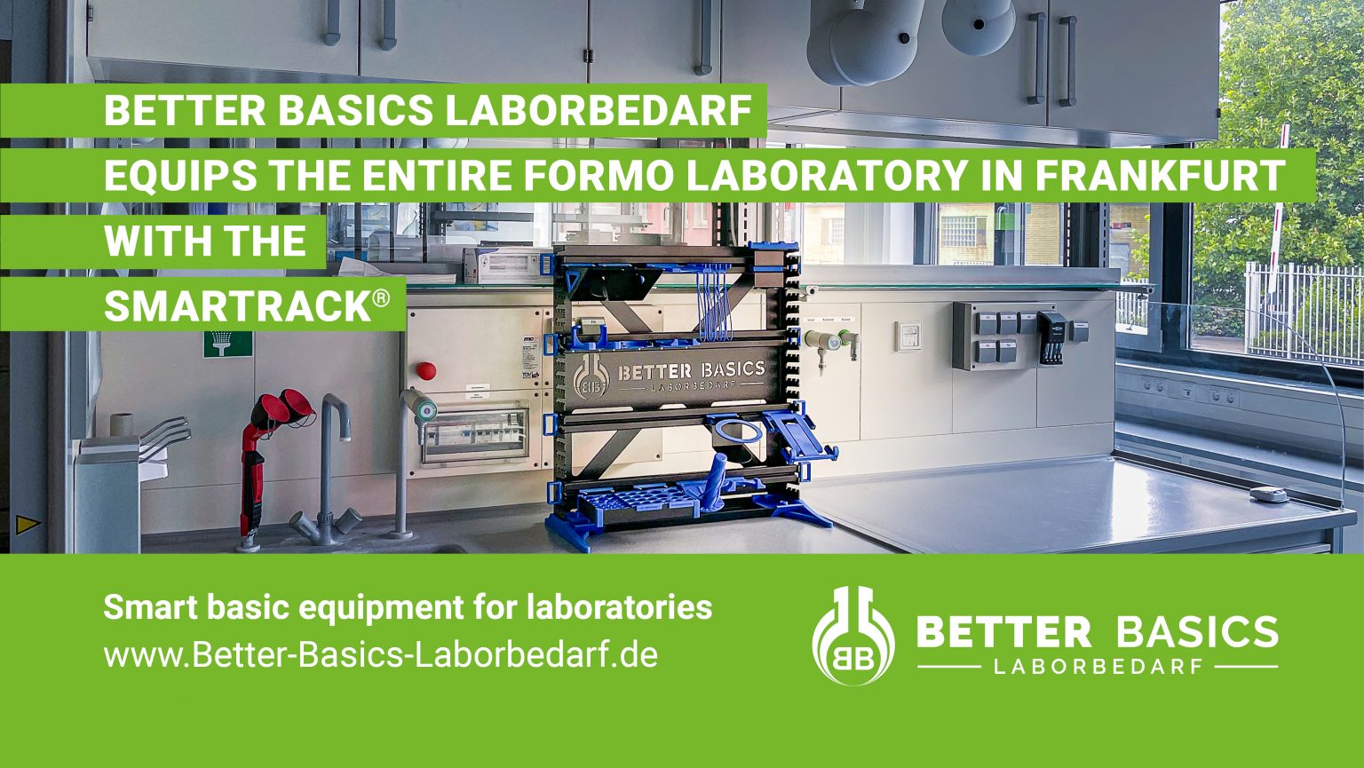 BBL equips the entire Formo laboratory - the SmartRack®.