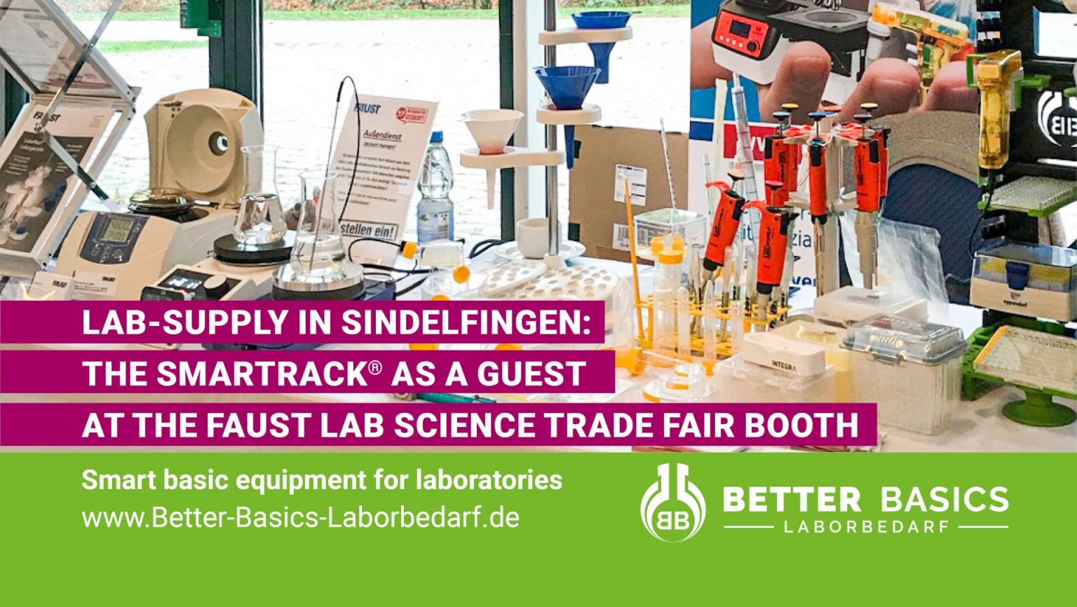 The SmartRack® as a guest at the FAUST Lab Science trade fair booth