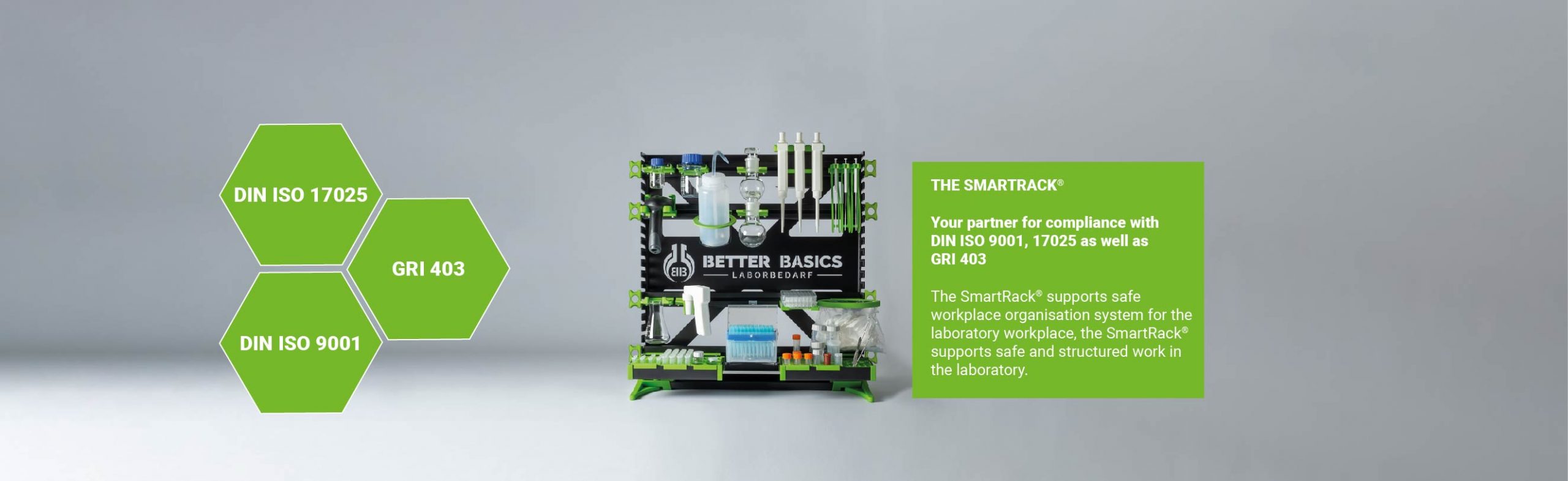 The SmartRack and DIN ISO 9001, 17025 and GRI 403